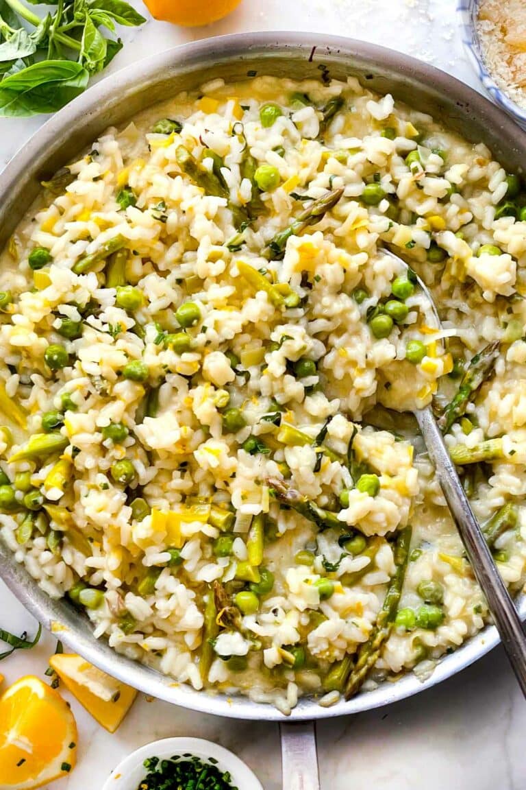 Asparagus Risotto With Leeks And Peas